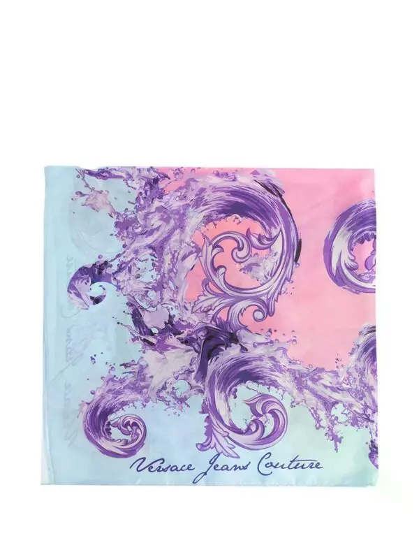 Versace Print Scarf - Blue
