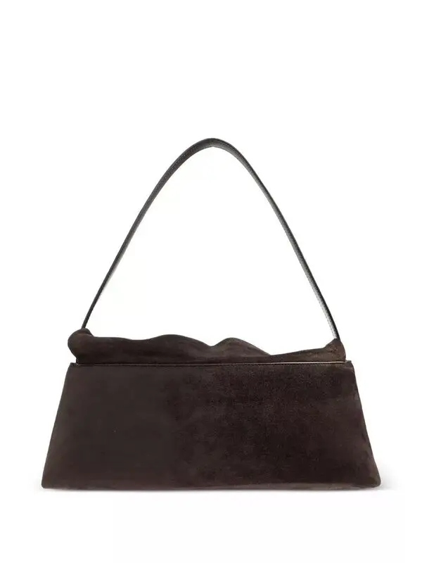ROTATE BY BIRGER CHRISTENSEN Knot Handle Suede Tote Bag - Brown