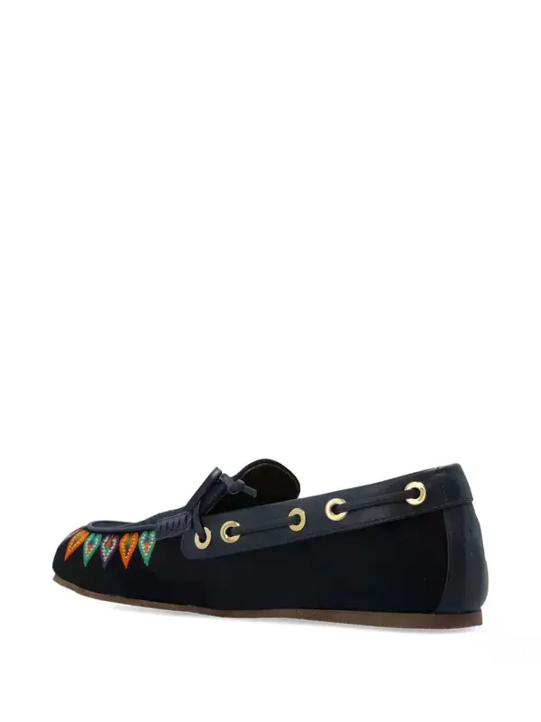 Etro Embroidered Eyelet Sneakers