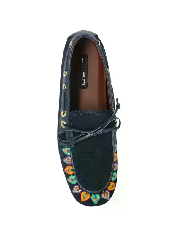 Etro Embroidered Eyelet Sneakers