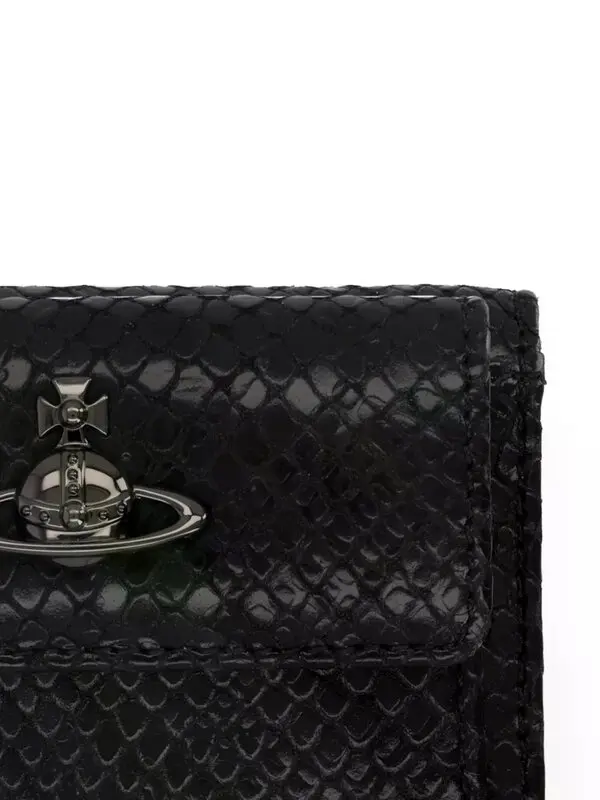 VIVIENNE WESTWOOD Orb Textured Leather Wallet