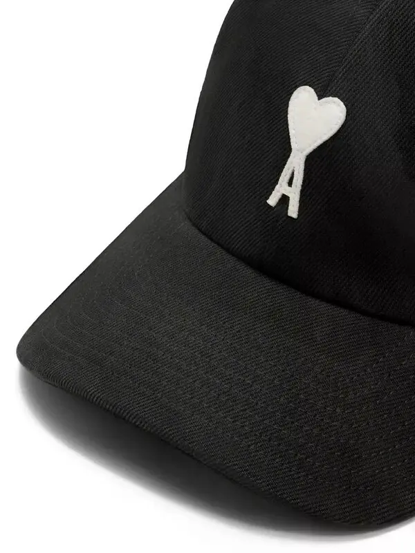 AMI Paris De Coeur Felt Patch Baseball Cap