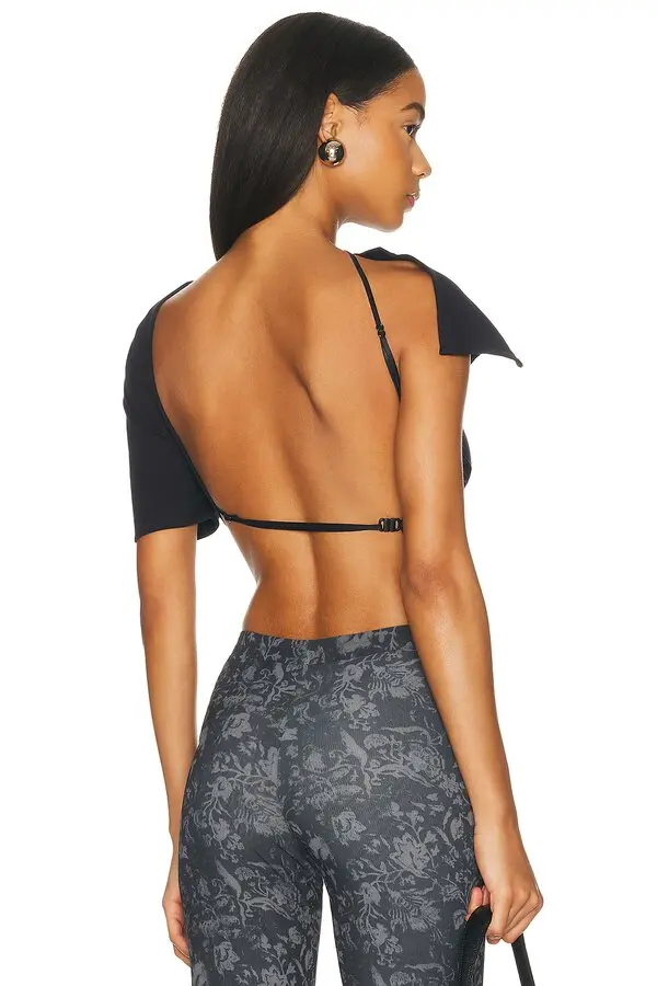 JADE CROPPER Open Back T-shirt