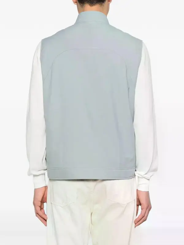 Eleventy Gilet With Zip Pockets - Blue