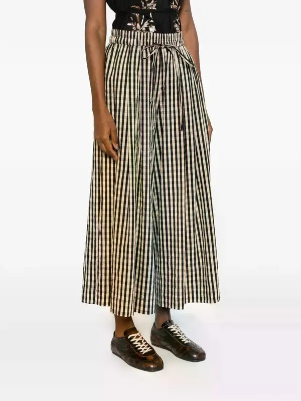 PSOPHIA Check-pattern Cropped Trousers