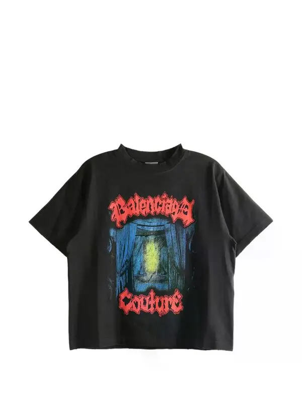 Balenciaga Graphic T-shirt - Black
