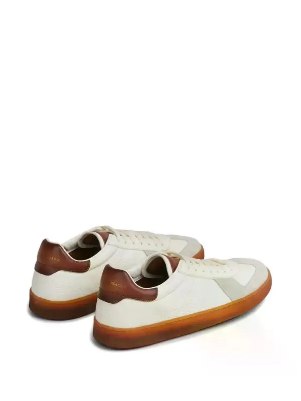 Officine Creative Militia 001 Panelled Leather Sneakers - White
