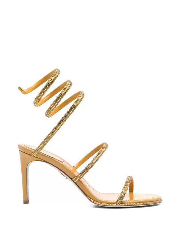 Rene Caovilla Cleo Embellished Sandals - Yellow