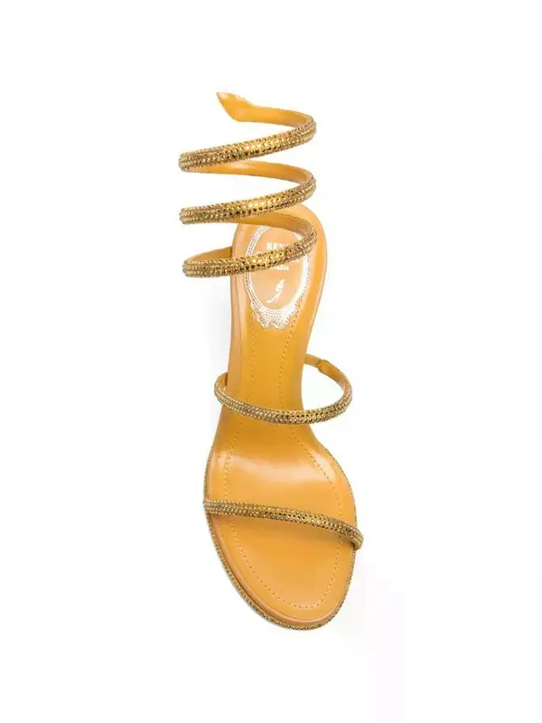 Rene Caovilla Cleo Embellished Sandals - Yellow