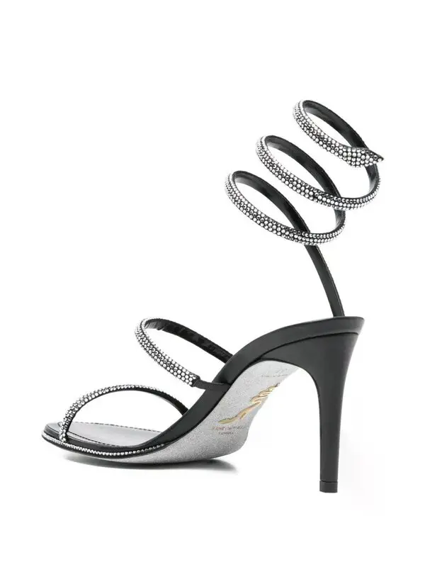 Rene Caovilla Cleo Embellished Sandals - Black
