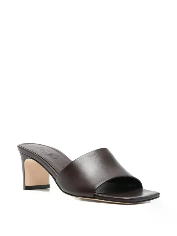 AeydĒ Jessie Square-toe Sandals - Brown