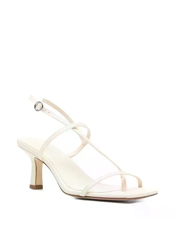 AeydĒ Elise T-strap Sandals - Neutrals