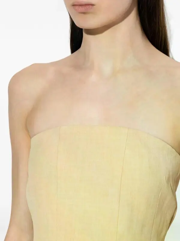 GESTUZ Peplum Strapless Top