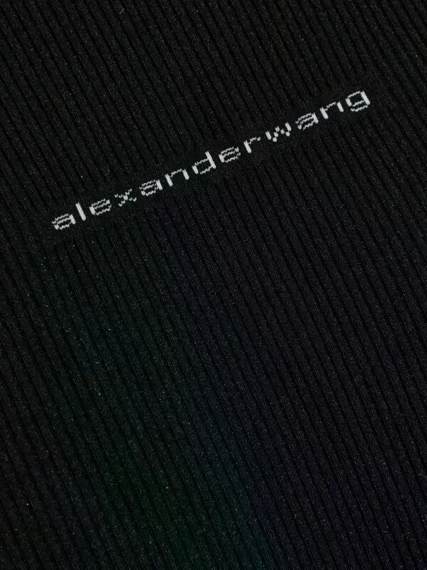 Alexander Wang Logo-print Ribbed Sweater