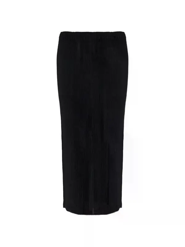 Issey Miyake Pleated Long-length Skirt - Black