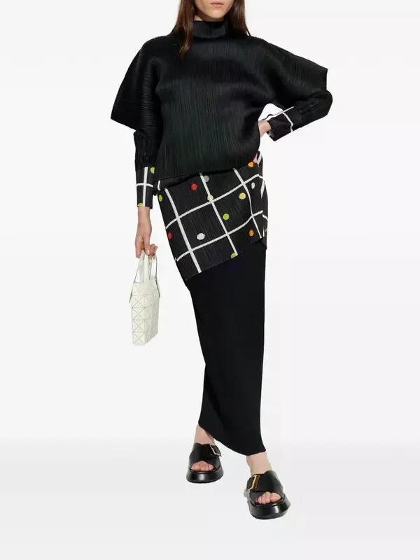 Issey Miyake Pleated Long-length Skirt - Black