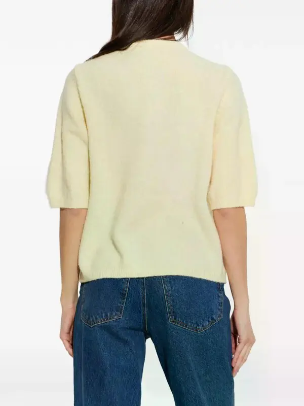 GESTUZ Alpha Short-sleeved Jumper - Neutrals
