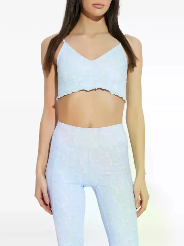 LoveShackFancy Erza Ruffled Bow Top
