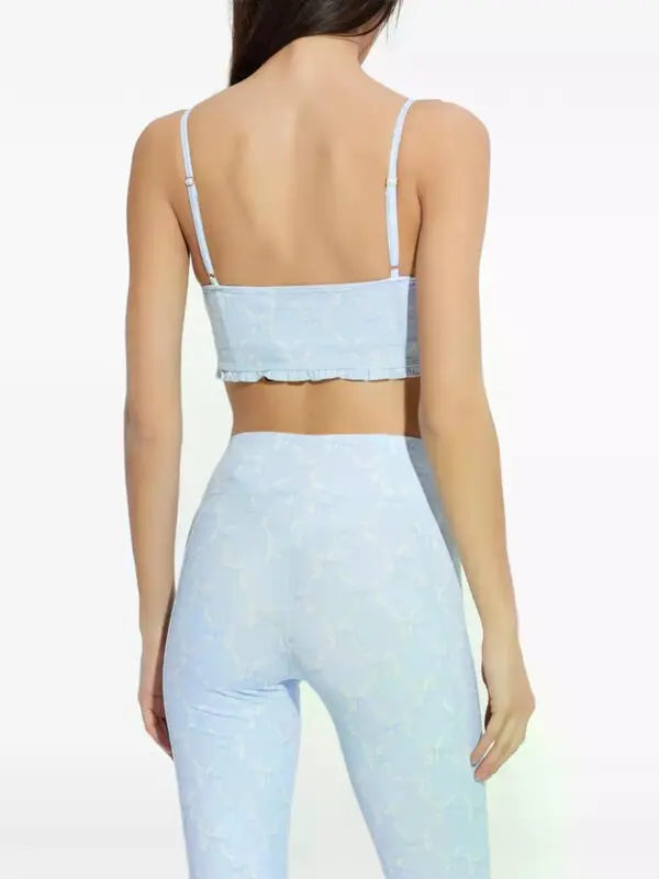 LoveShackFancy Erza Ruffled Bow Top