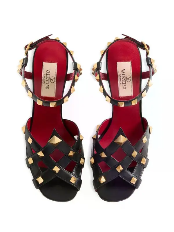 Valentino Garavani Studded Stiletto Sandals - Black