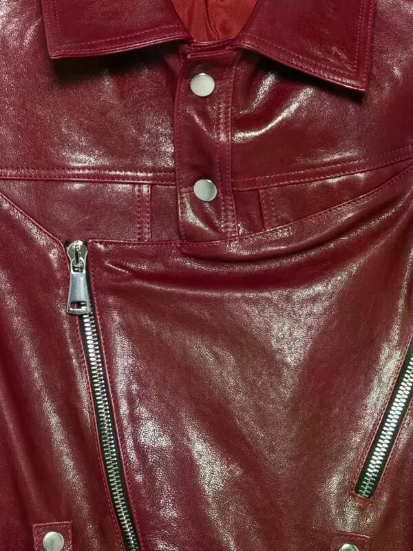 MANOKHI Oversized Belted Jacket - Red
