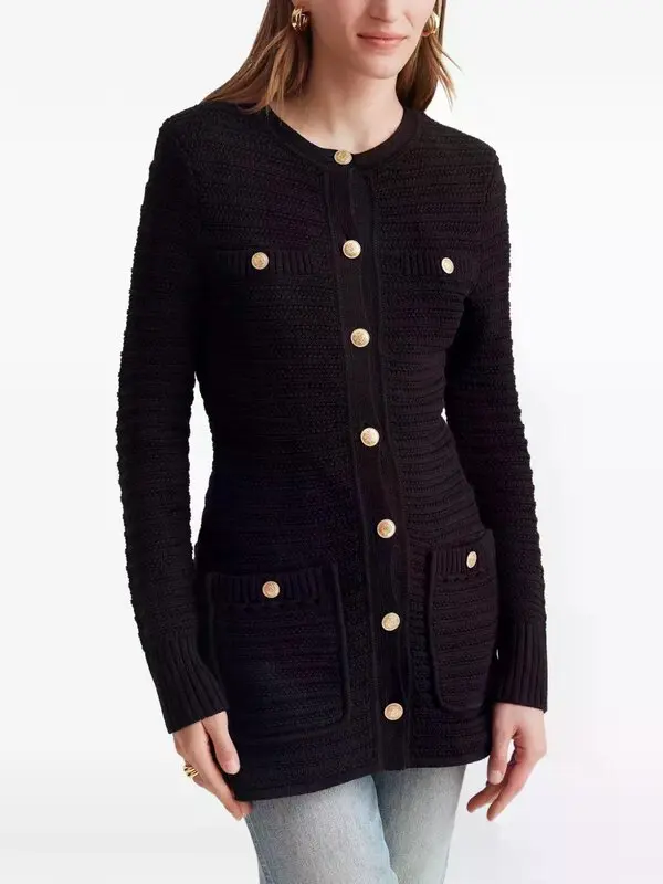 TOCCIN Constance Button Detail Knit Jacket