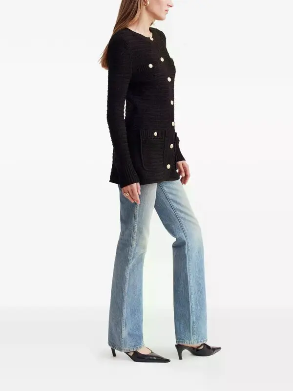 TOCCIN Constance Button Detail Knit Jacket