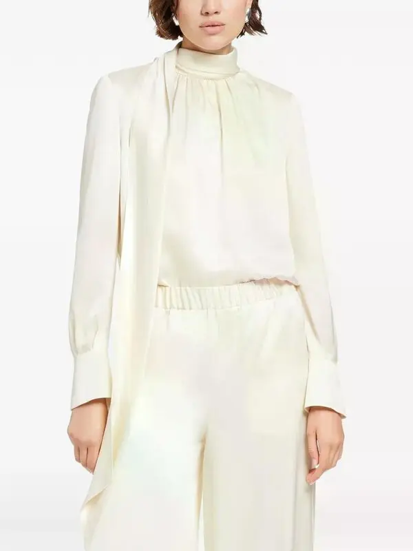 TOCCIN Veronica Long Sleeve Pussy-bow Blouse