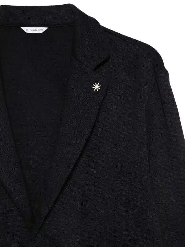 MANUEL RITZ Buttoned Cardigan - Blue