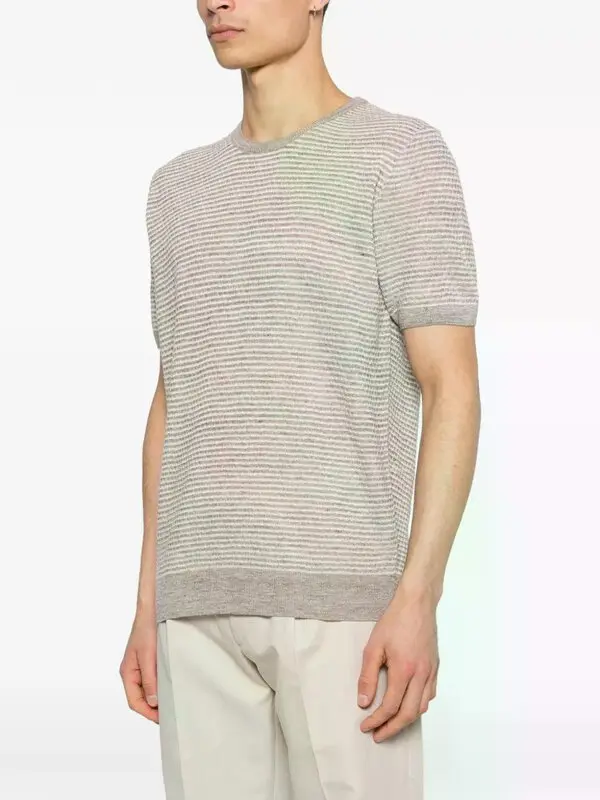 Corneliani Striped Crew-neck T-shirt