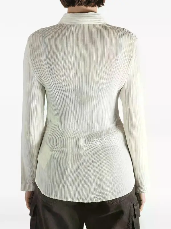 Issey Miyake Pleated Buttoned Shirt