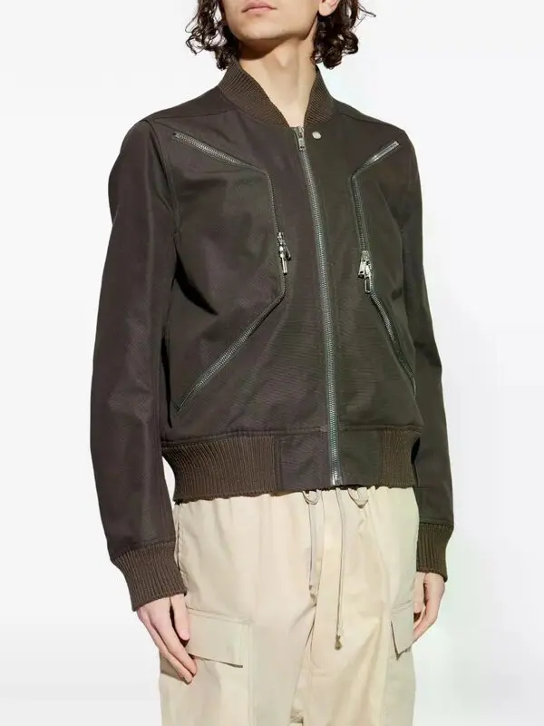 Rick Owens Temple Heizer Flight Jacket - Brown