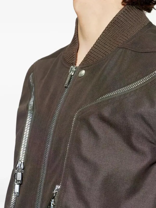 Rick Owens Temple Heizer Flight Jacket - Brown