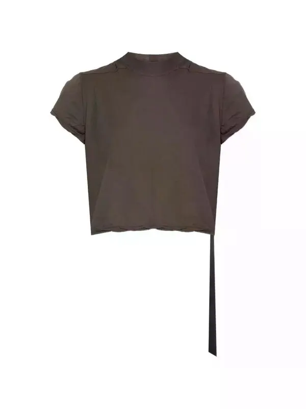 Rick Owens Cropped Small Level T-shirt - Brown