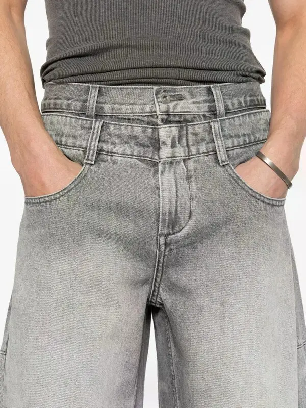 FENG CHEN WANG Cotton Wide Leg Jeans