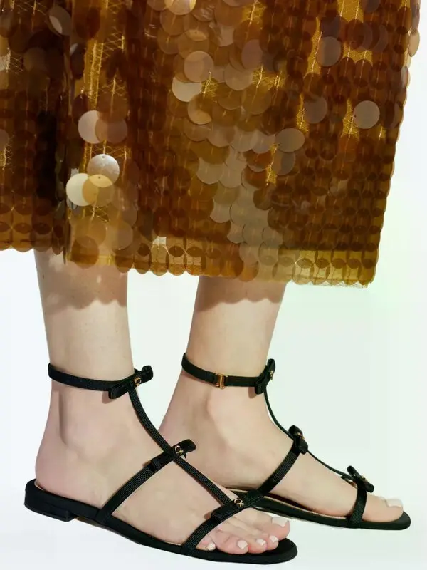 GIANVITO ROSSI Bow Strap Sandals