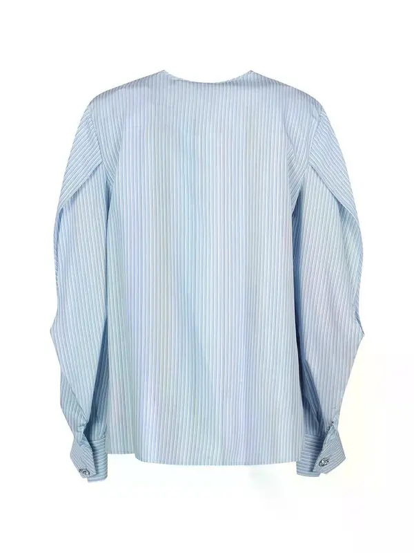 Pinko Pinco Striped Tie-detail Blouse