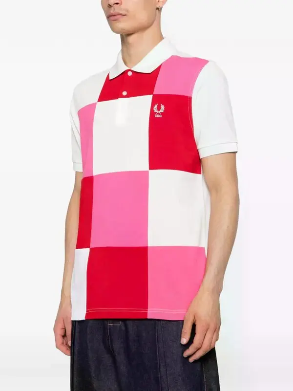 Comme Des Garçons X Fred Perry Patchwork Pique Polo Shirt