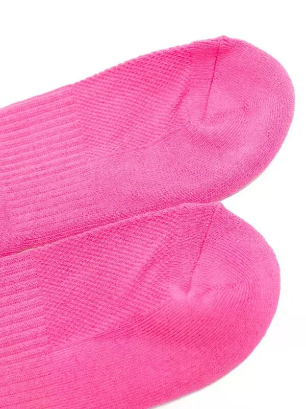 AWAKE NY Ribbed Logo Socks - Pink