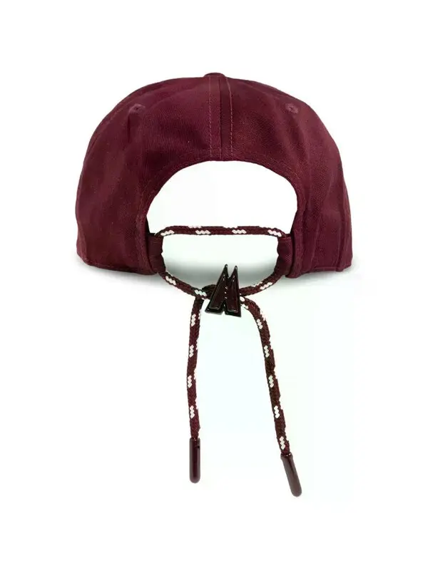 Moncler Baseball Cap With Tonal Logo Appliqu - Red