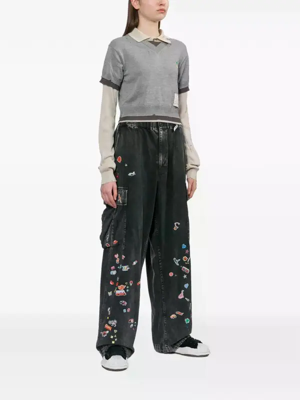 Mihara Yasuhiro Triple-layered Sweater - Grey