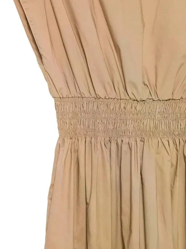 ROBERTO COLLINA Crew-neck Midi Dress - Neutrals