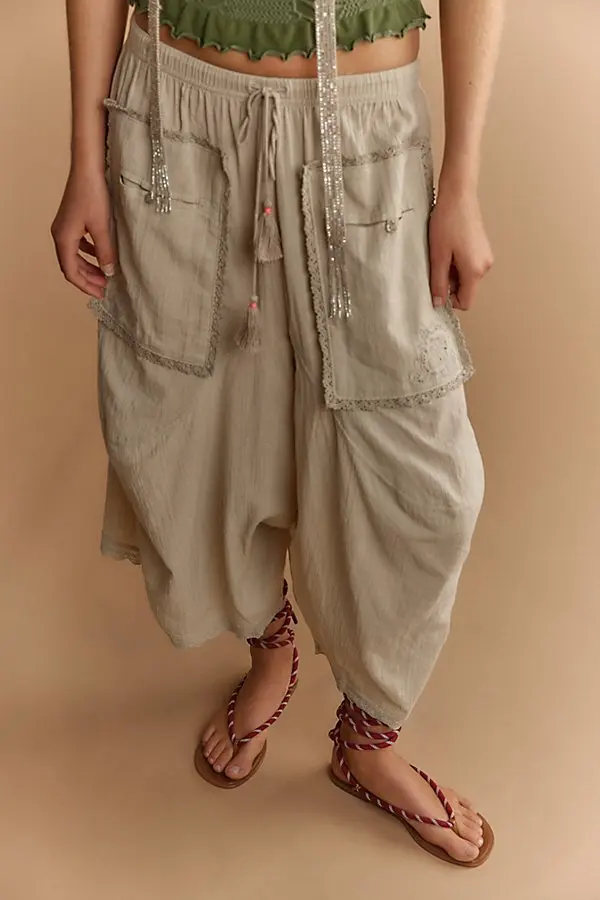 Free People Intimately Good Intentions Lounge Pants - Morning Oat