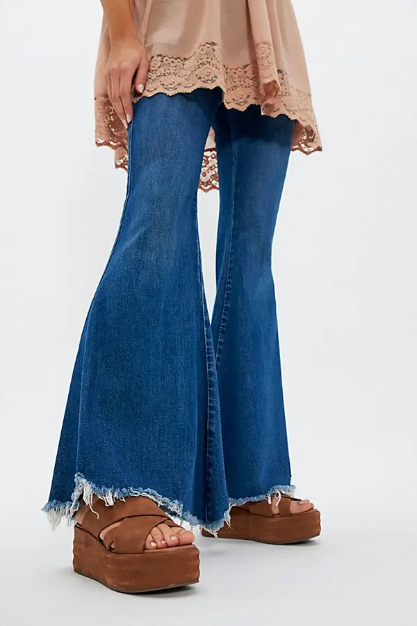 Free People Flatform Sandals - Latte