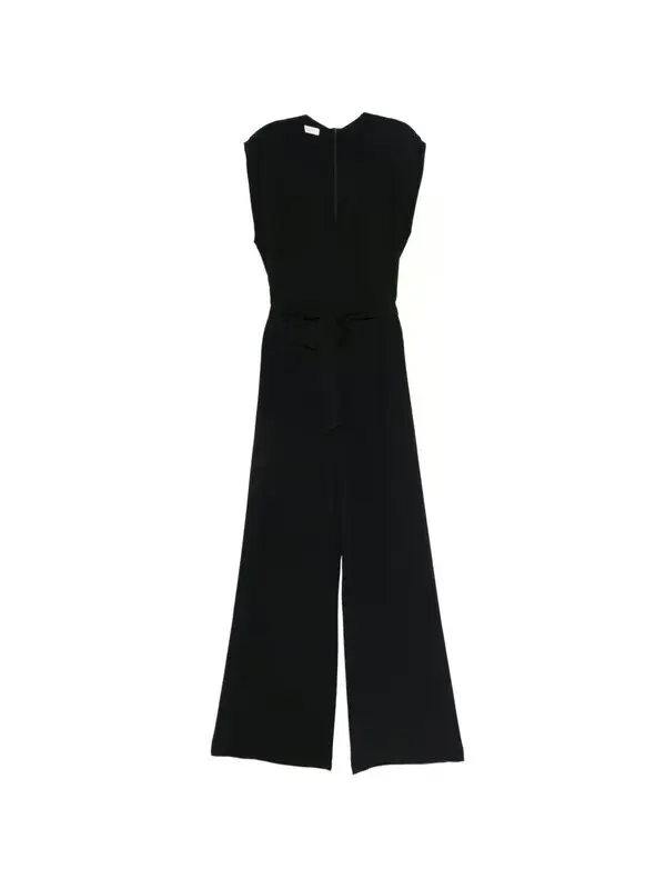 GLANSHIRT Tie-waist Jumpsuit - Black