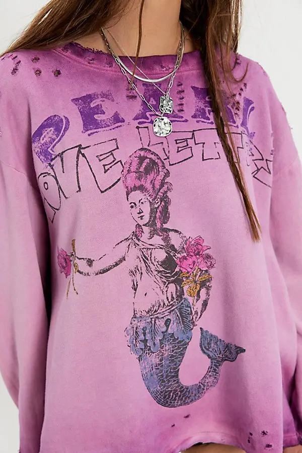 MAGNOLIA PEARL Mermaid Love Letters Pullover