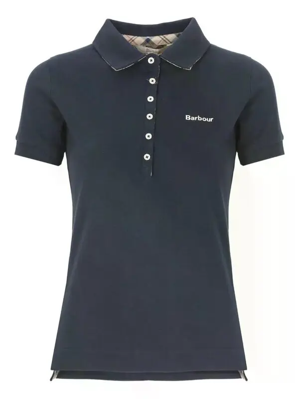 Barbour Embroidered-logo Polo Shirt - Blue