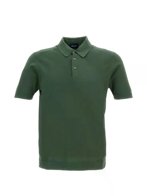 DRUMOHR Buttoned Polo Shirt - Green