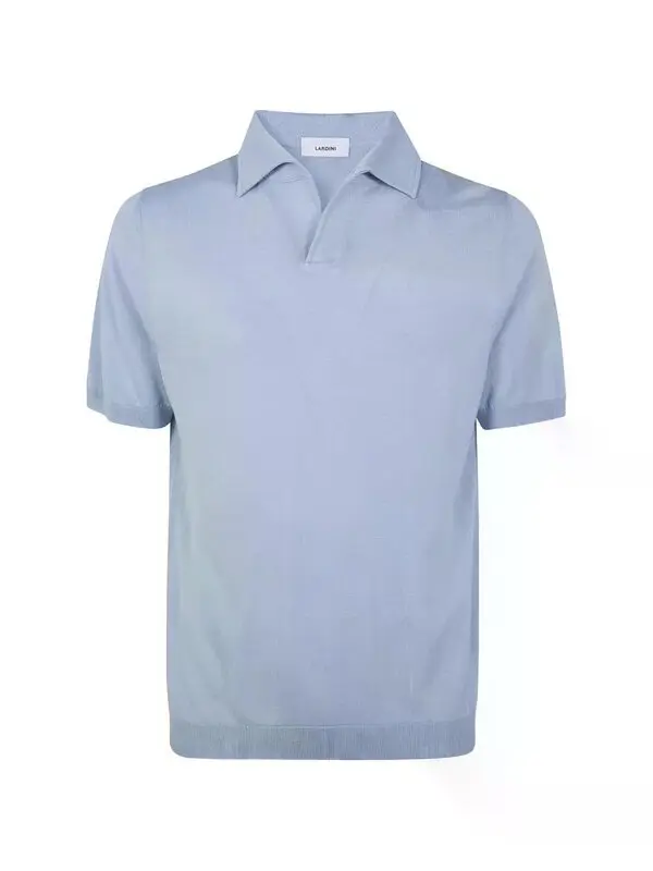 LARDINI Short-sleeve Polo Shirt - Blue