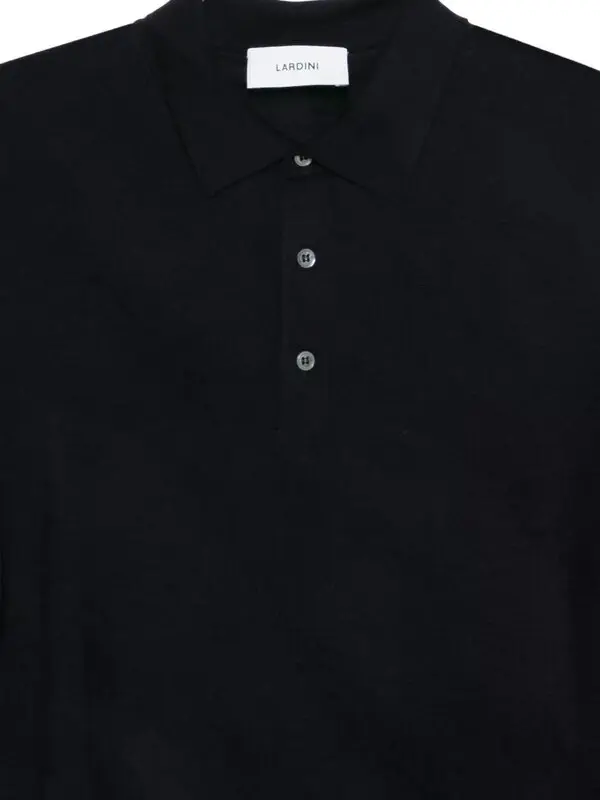 LARDINI Button Polo Shirt - Blue